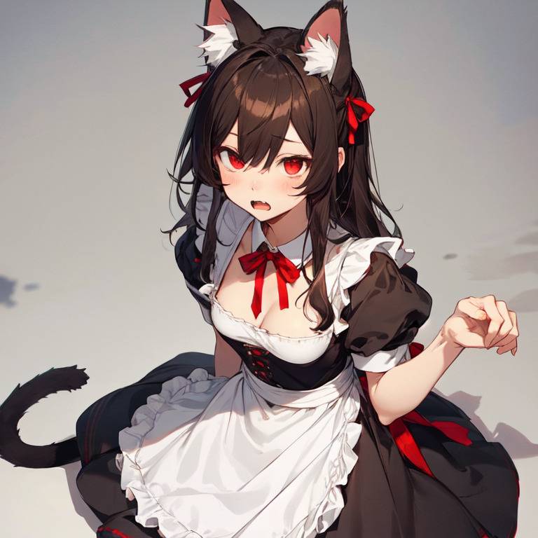 Yuzu, the shy cat girl maid | Free Chat with AI Bot