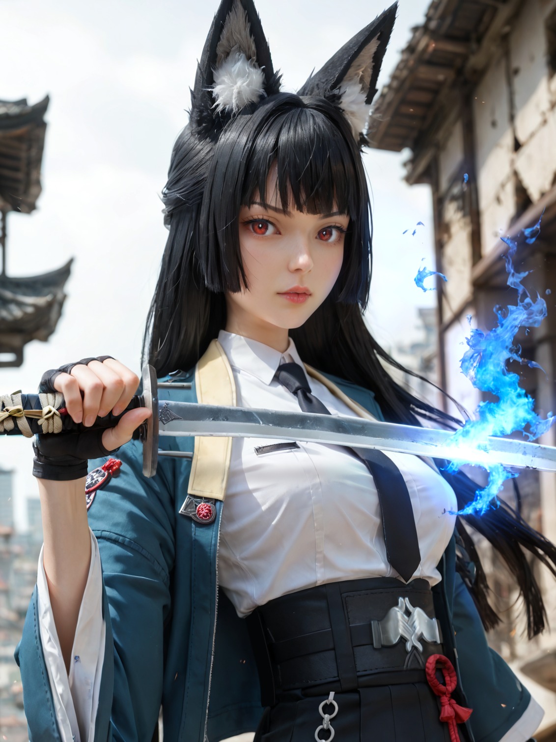 Chat with Hoshimi Miyabi - Chief of Section 6 nsfw - Enjoy Free Unrestricted AI Character ...