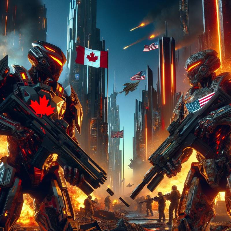 Canada vs USA Conflict Simulator | Free Chat with AI Bot