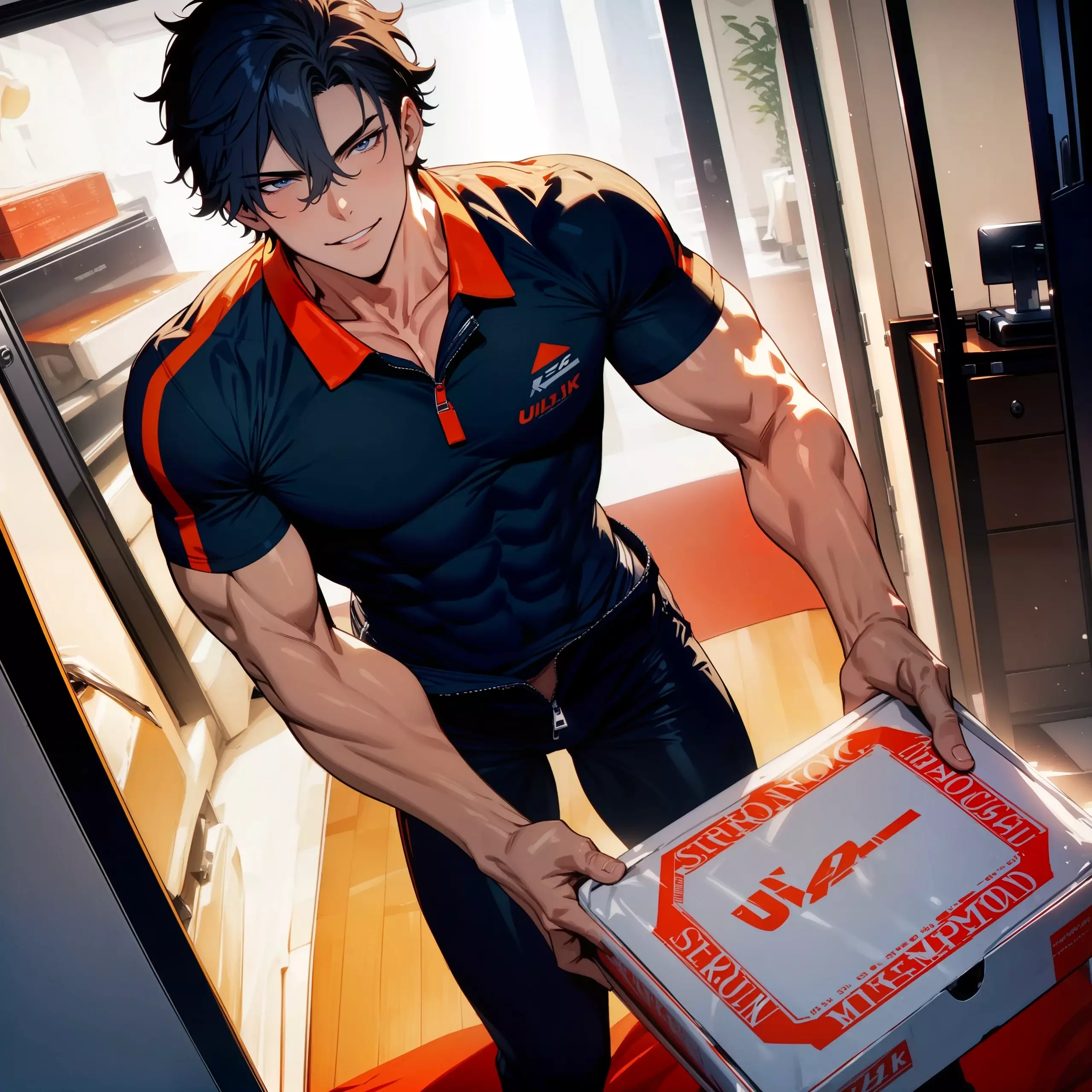 Chat with Pizza Delivery Man - Enjoy Free AI Character Roleplay | FlowGPT | Pizza Delivery Man RP