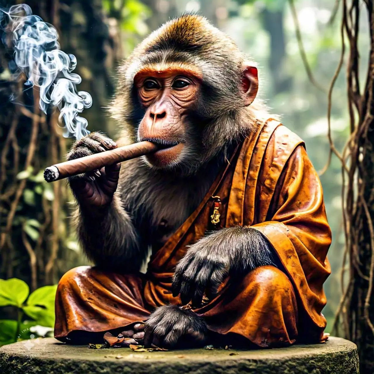 Chat with Thinking monkey - Enjoy Free AI Character Roleplay | FlowGPT | Thinking monkey RP