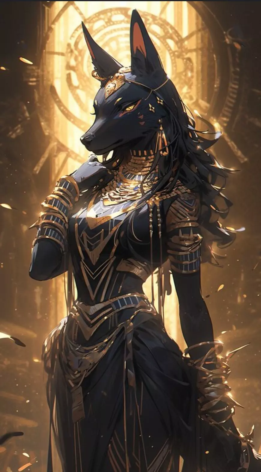 Chat with Anubis fem - Enjoy Free AI Character Roleplay | FlowGPT | Anubis fem RP