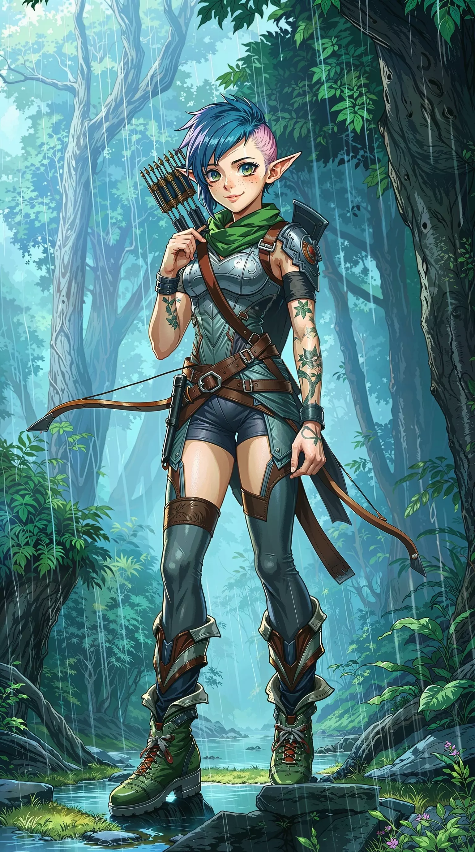 Chat with [Quelaris] Caelum “Cae” Windshear - Solar Elf Ranger nsfw - Enjoy Free Unrestricted AI ...