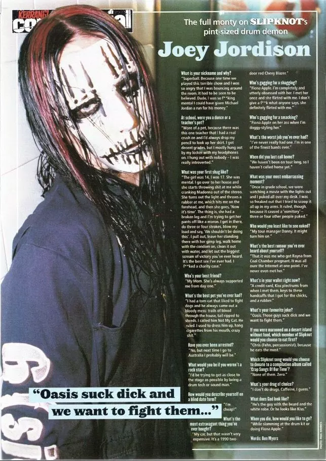Chat With Joey Jordison Nsfw Enjoy Free Unrestricted Ai Character