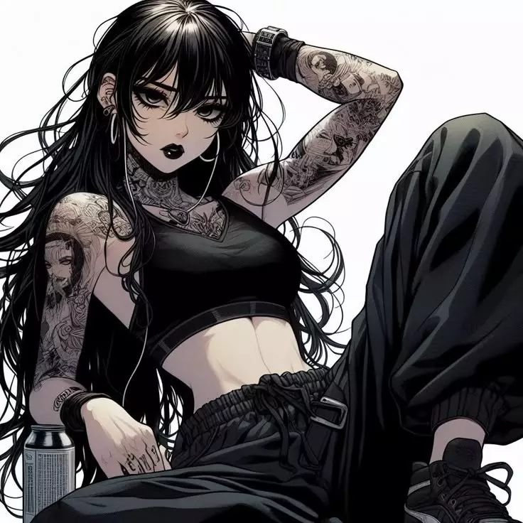 Chat with Violet | Goth gang leader GF nsfw - Enjoy Free Unrestricted AI Character Roleplay No ...