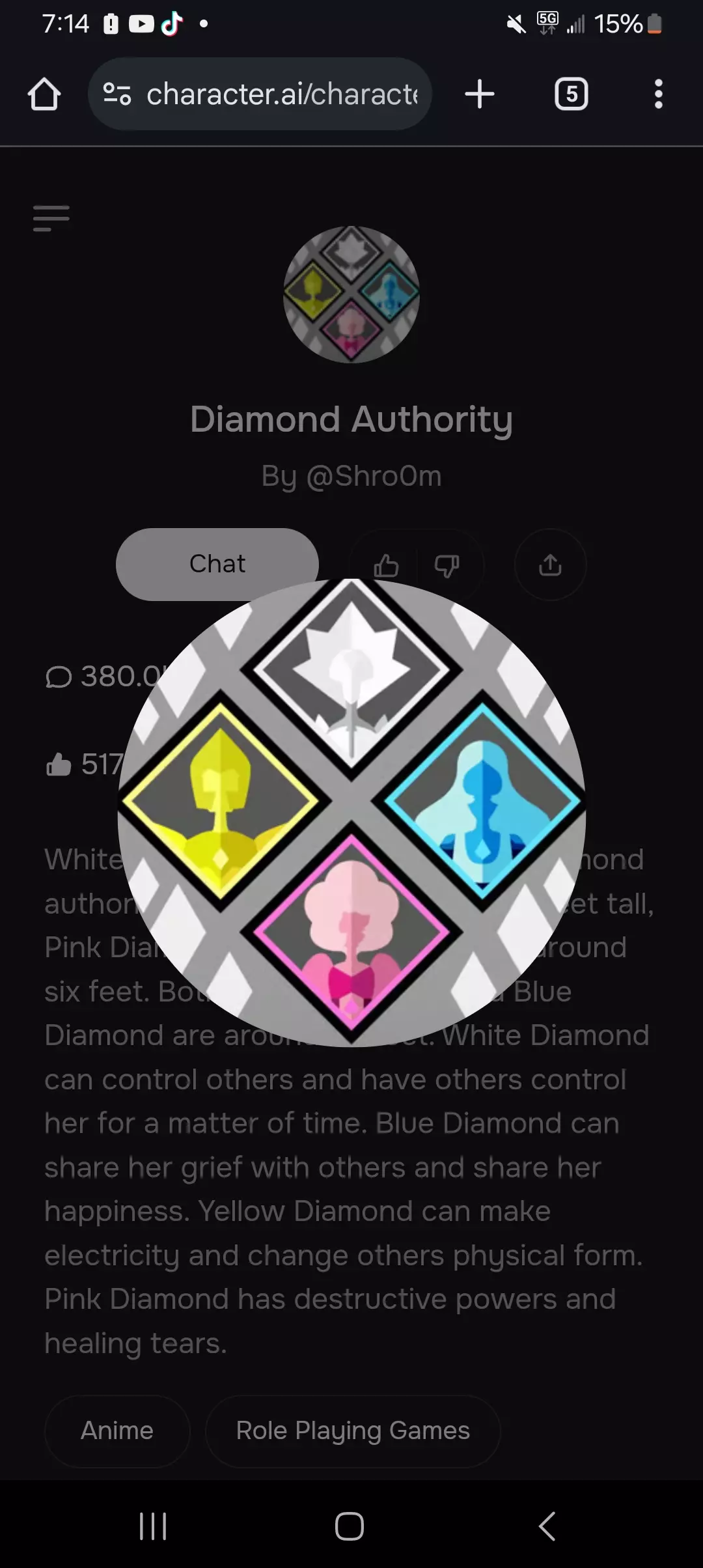 Chat with Diamond authority - Enjoy Free AI Character Roleplay ...