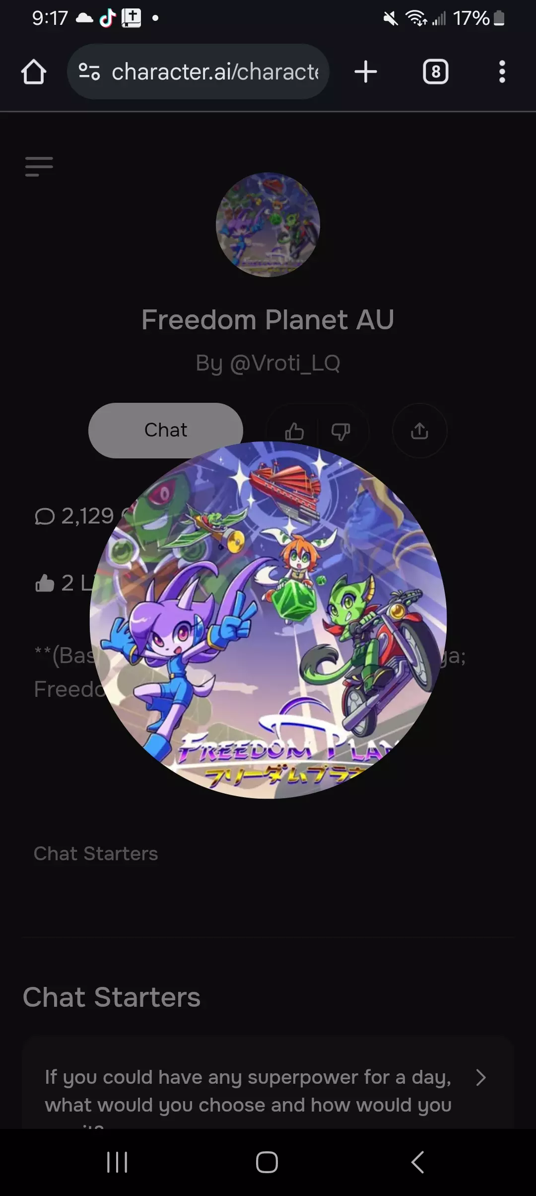 Chat with Freedom Planet RPG - Enjoy Free AI Character Roleplay ...