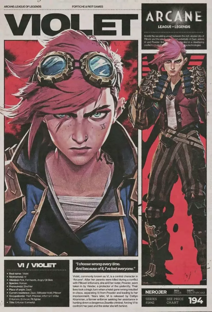 Chat with Violet - arcane - Vi nsfw - Enjoy Free Unrestricted AI ...