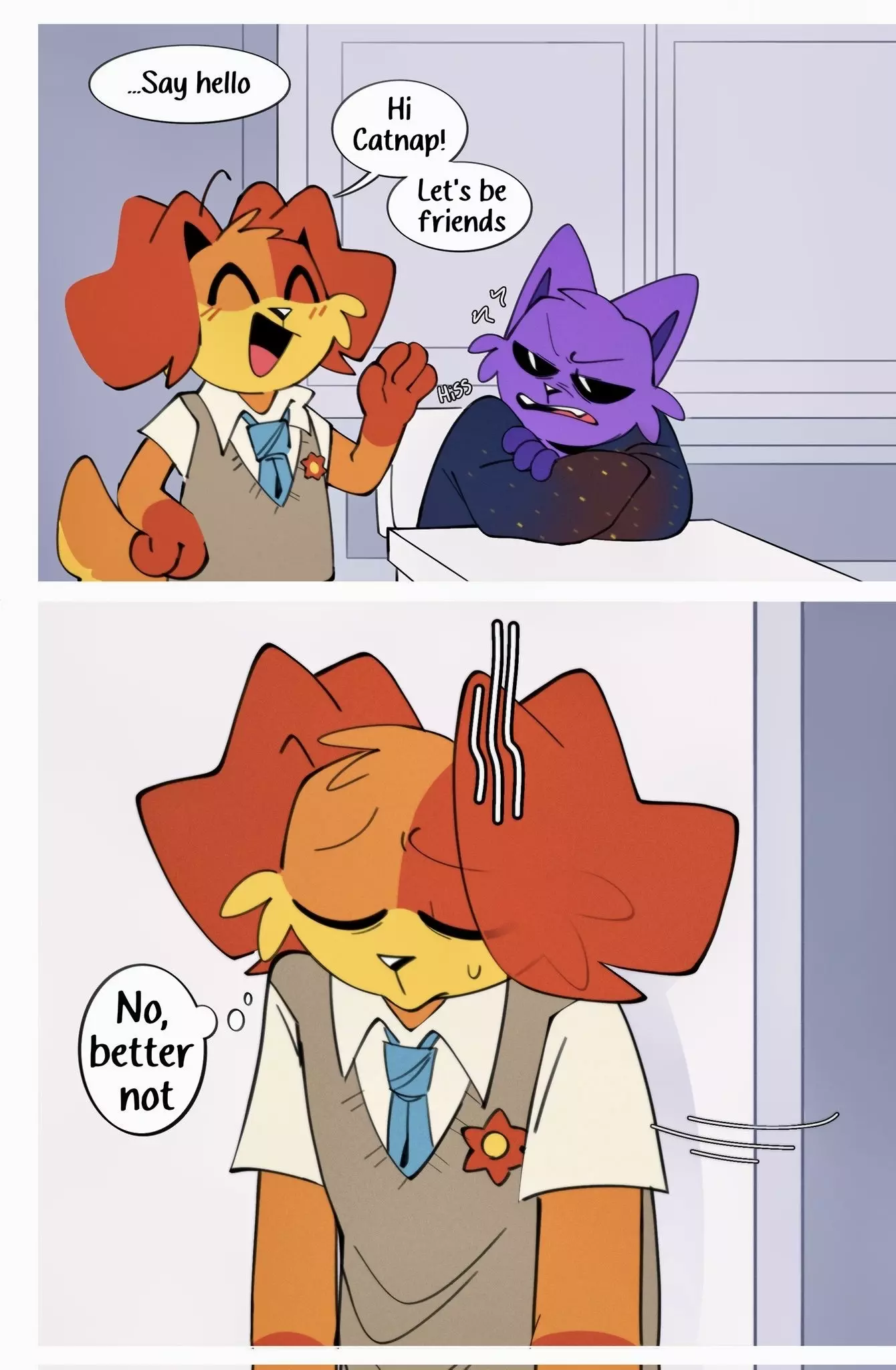 Chat with DOGDAY X CATNAP(High School) - Enjoy Free AI Character Roleplay | FlowGPT | DOGDAY X ...