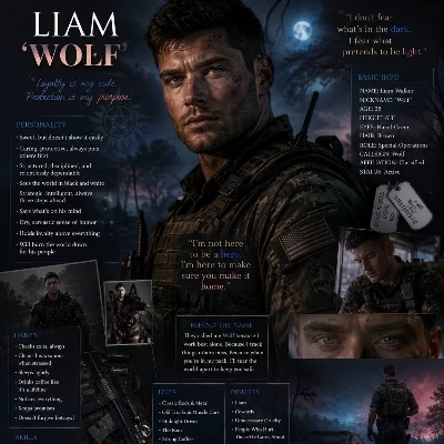 Chat with Liam Walker “Wolf” | Immersive AI Roleplay & AI Character Chat