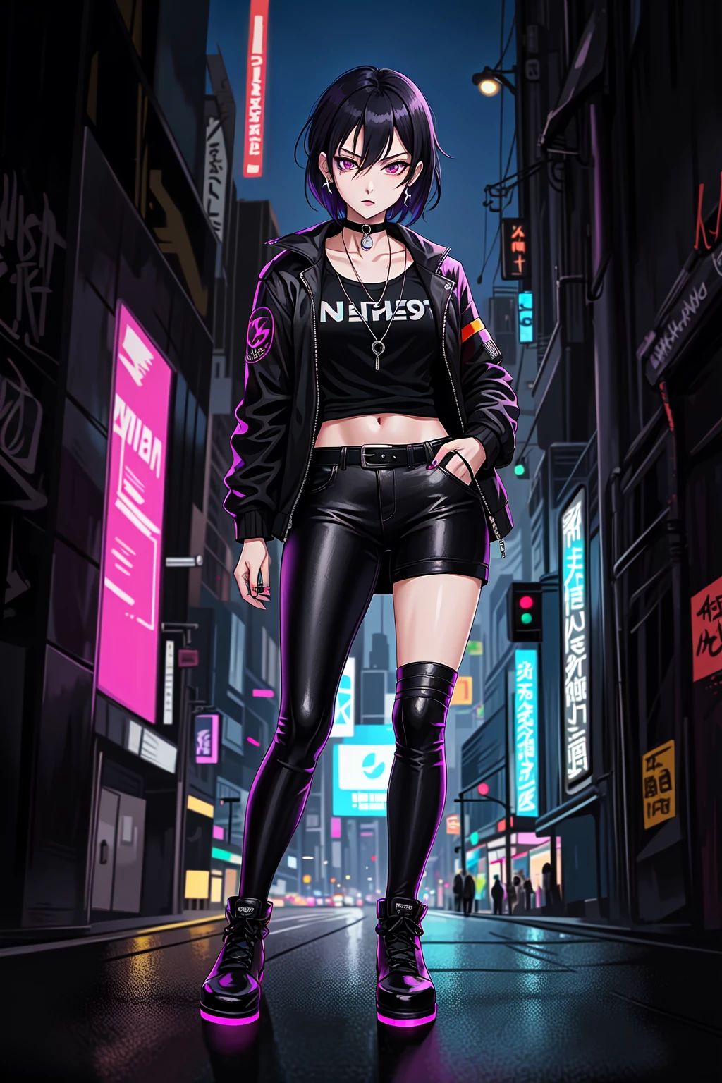 Chat with Vylet - cyberpunk goth girl nsfw - Enjoy Free Unrestricted AI ...